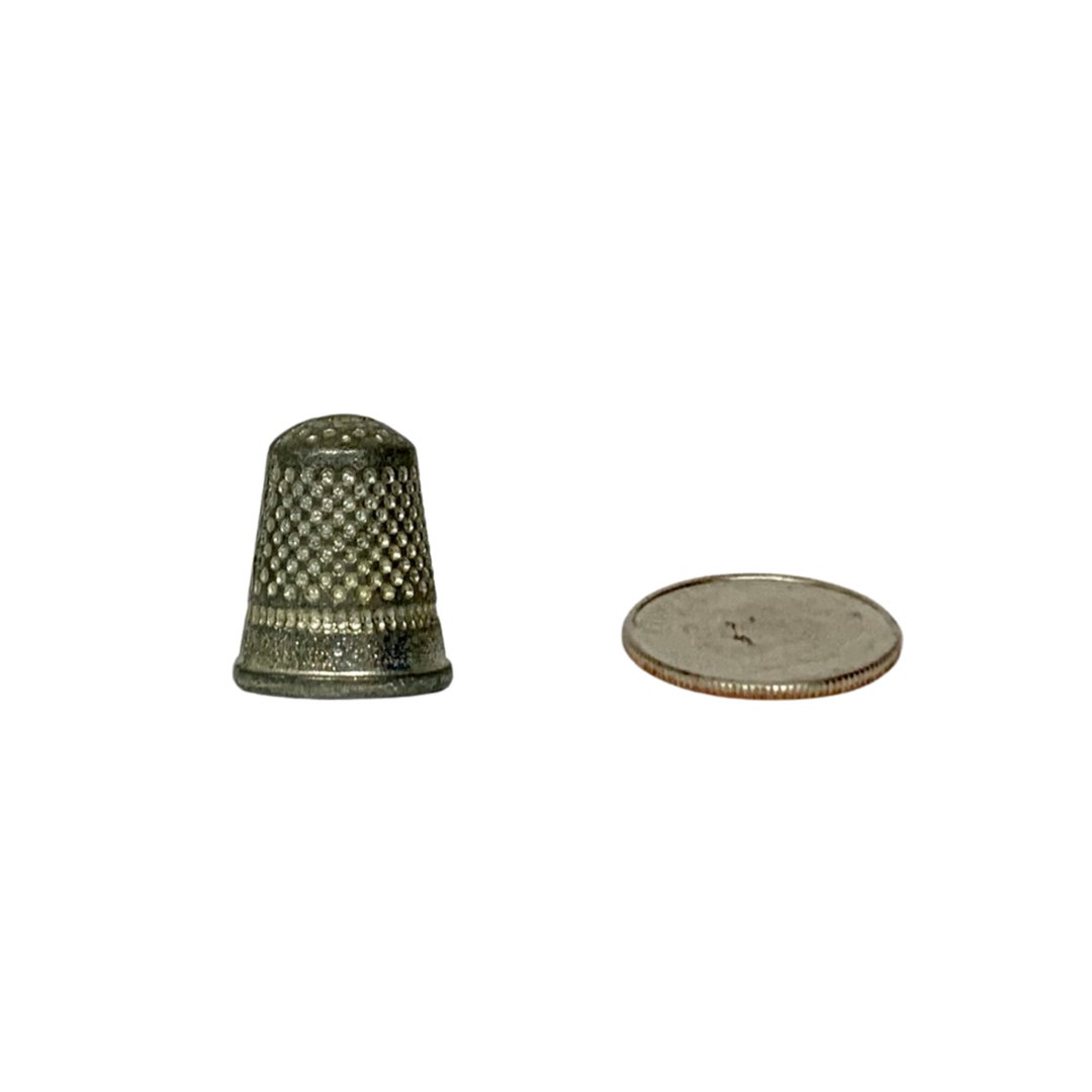 Silver Miniature Thimble Sewing Tool, Thimble Miniature Figurine ...