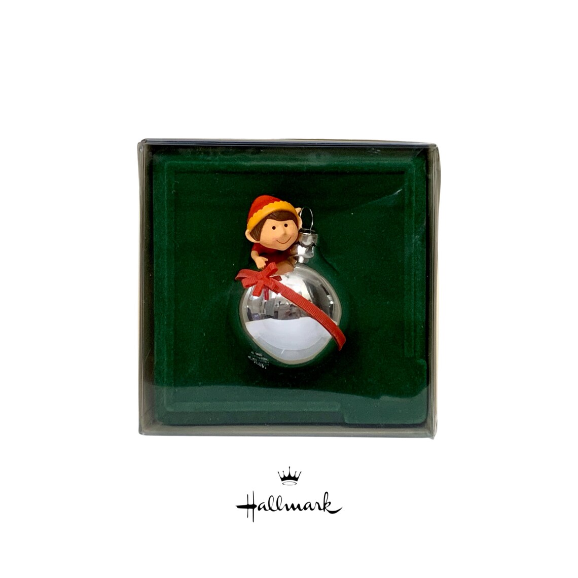 Hallmark "peeking Elf" Keepsake Ornament, Hallmark Elf Silver Ball ...