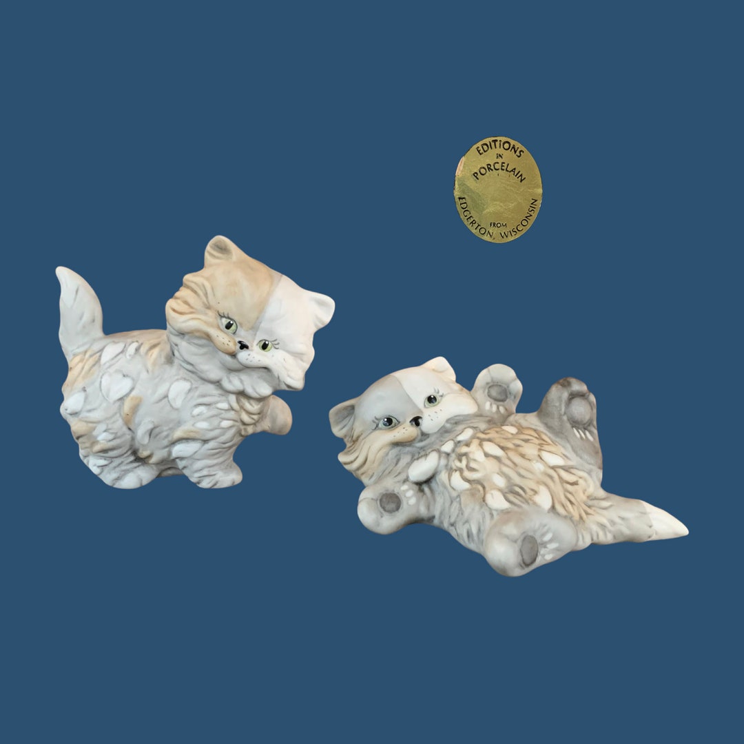 Split Face "dilute Calico" Cat & Kitten Set, (5 Pc.), Editions in ...