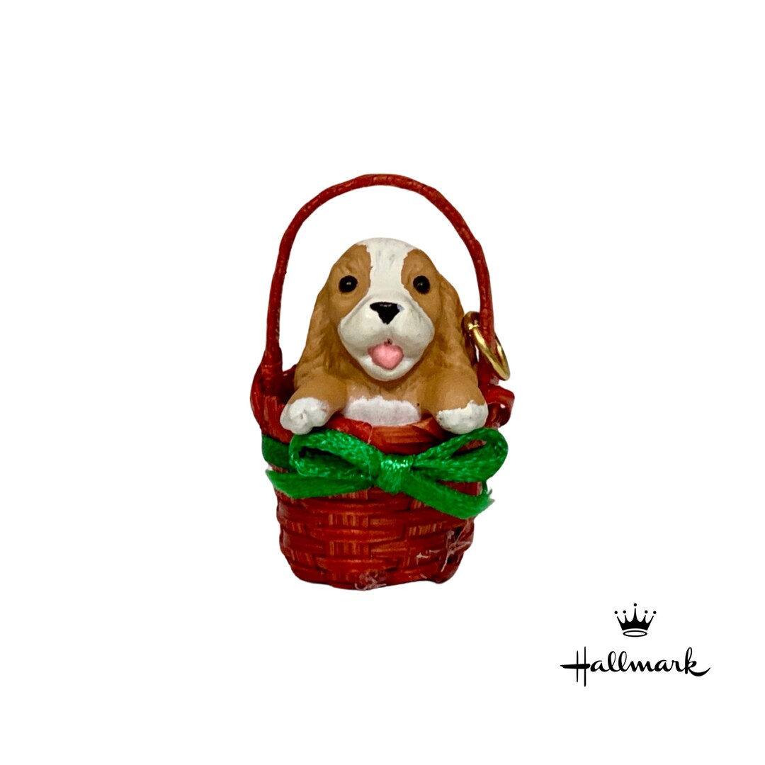 Hallmark “basket Buddy" Miniature Keepsake Ornament, Puppy Ornament ...