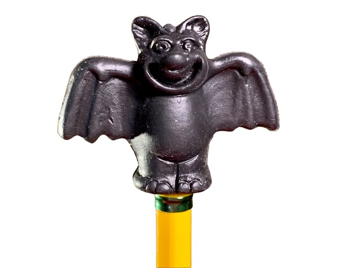 Halloween "bat & Witch" Pencil Toppers (set of 3), Vintage - (1989) - Etsy