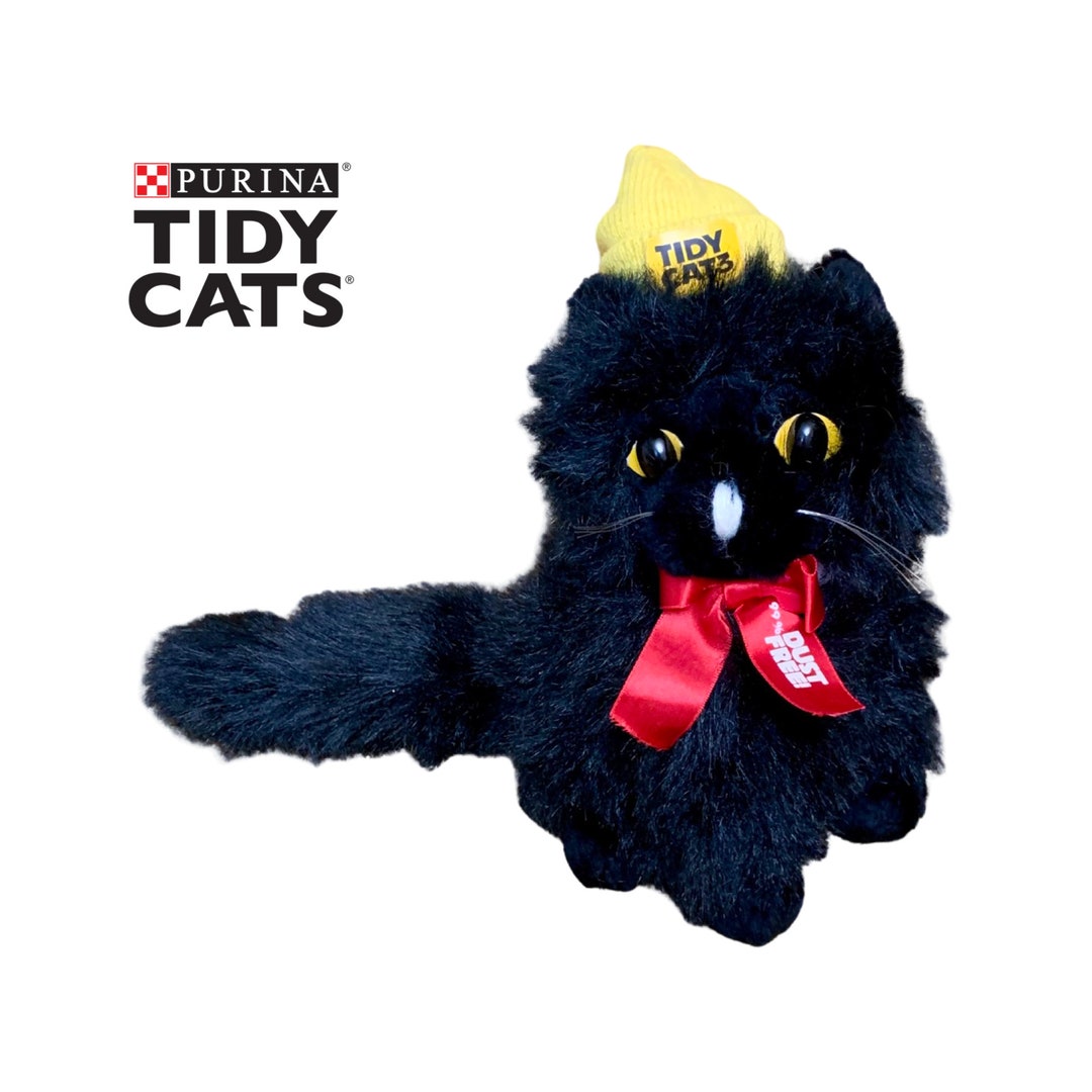 Tidy Cat 3 - Black Kitten W/ Hat Brand Advertising Stuffed Plush ...