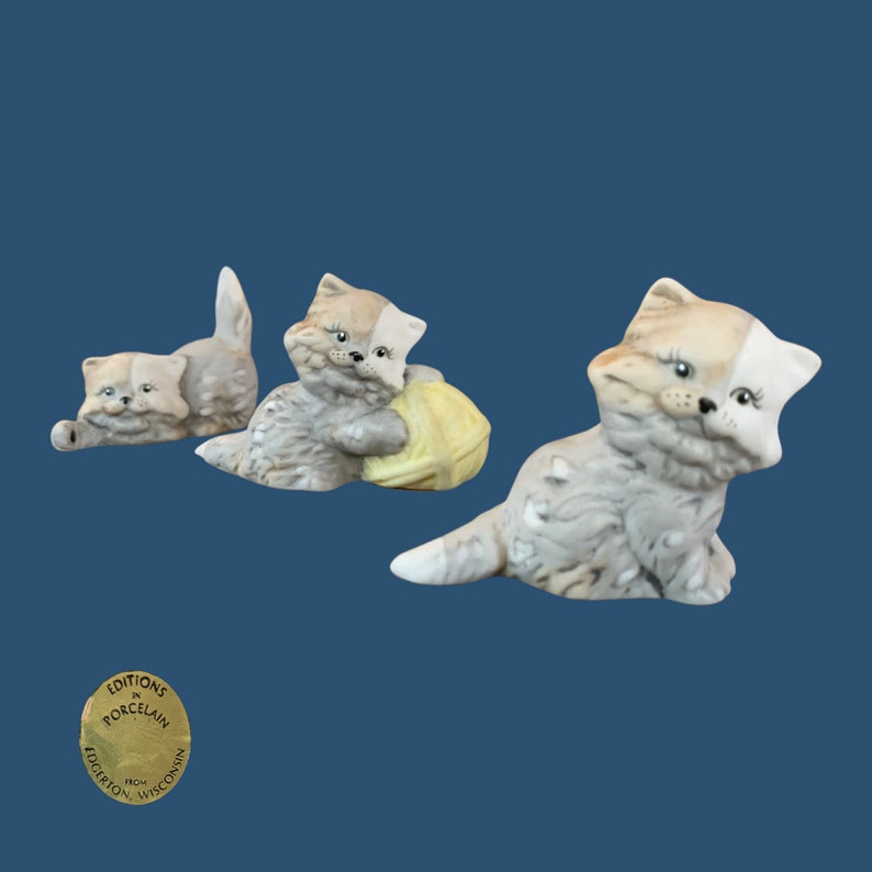 Split Face dilute Calico Cat & Kitten Set 5 - Etsy