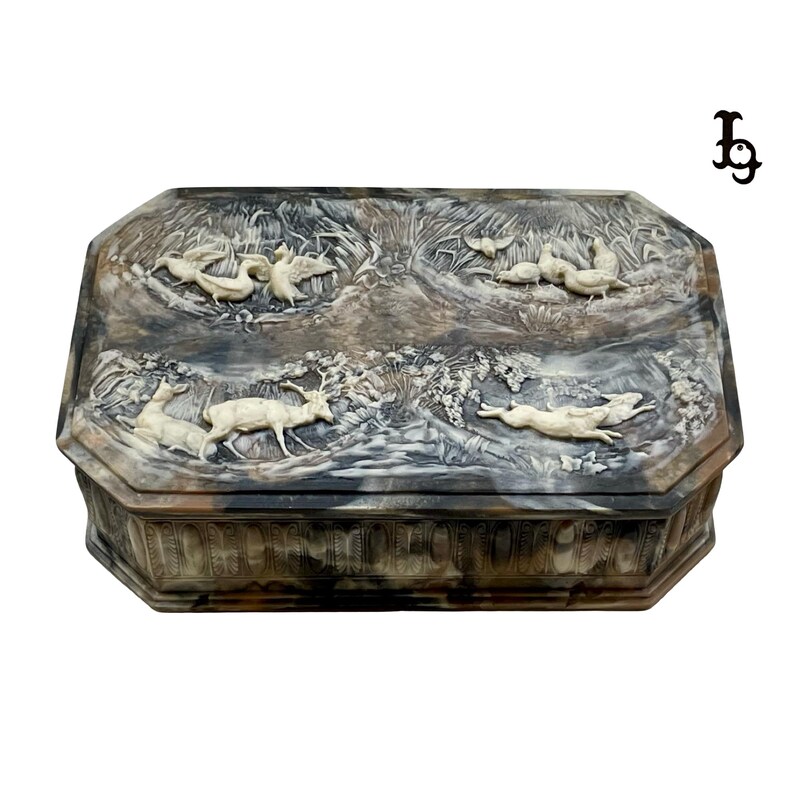 Incolay Jewelry Box - Etsy