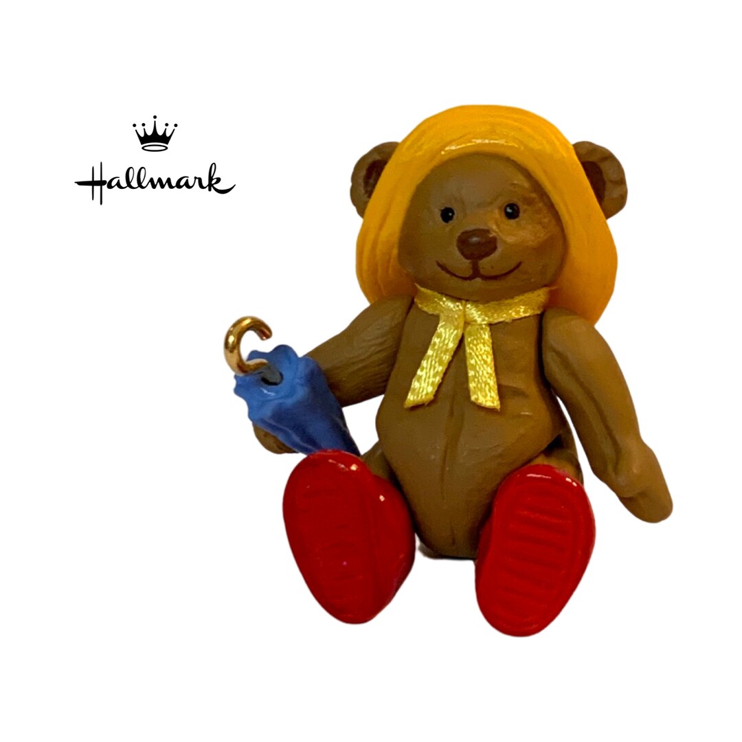 Hallmark Merry Miniature - "raindrop" • April • Itty Bitty Bear ...