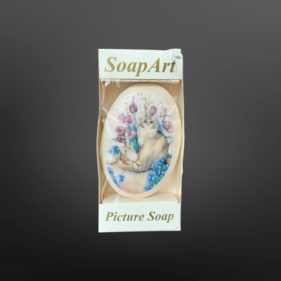 Soap Art™ Picture Soap - "mother & Kitten" Decorative Soap, Laurie ...
