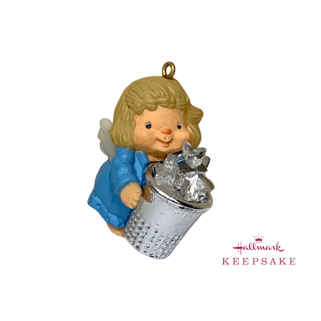Hallmark "thimble Angel" Keepsake Ornament, Thimble Series No. 7th, (QX4304), Vintage - (1984 ...