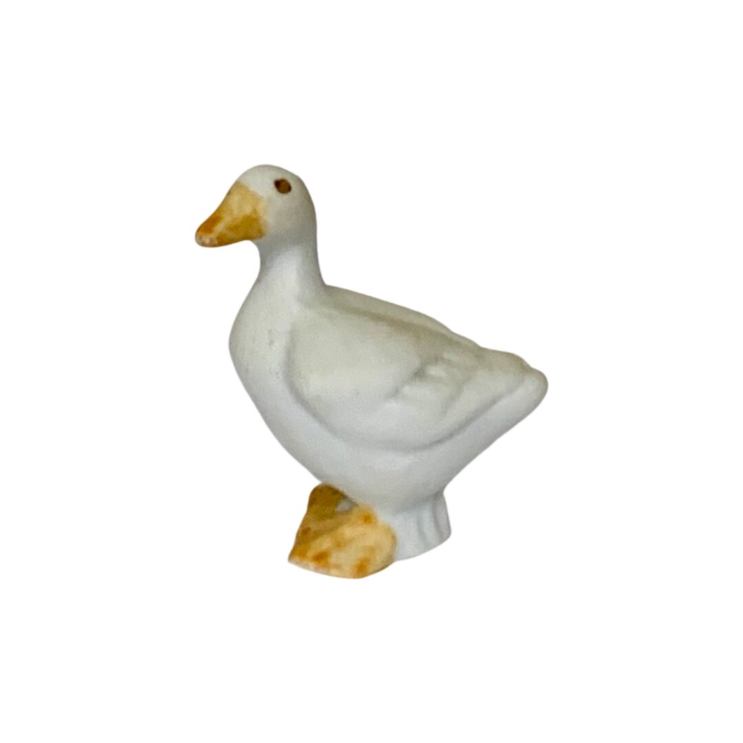 On the Farm Country Pekin Duck Miniature Figurine, Pekin White Duck ...