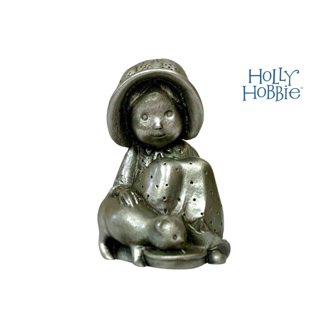 Holly Hobbie® "kind Heart" Cat Miniature Pewter Figurine by WWA Inc ...