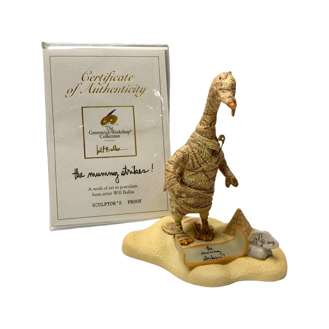 Vintage the Mummy Strikes! Porcelain Duck Sculpture by Will Bullas ...
