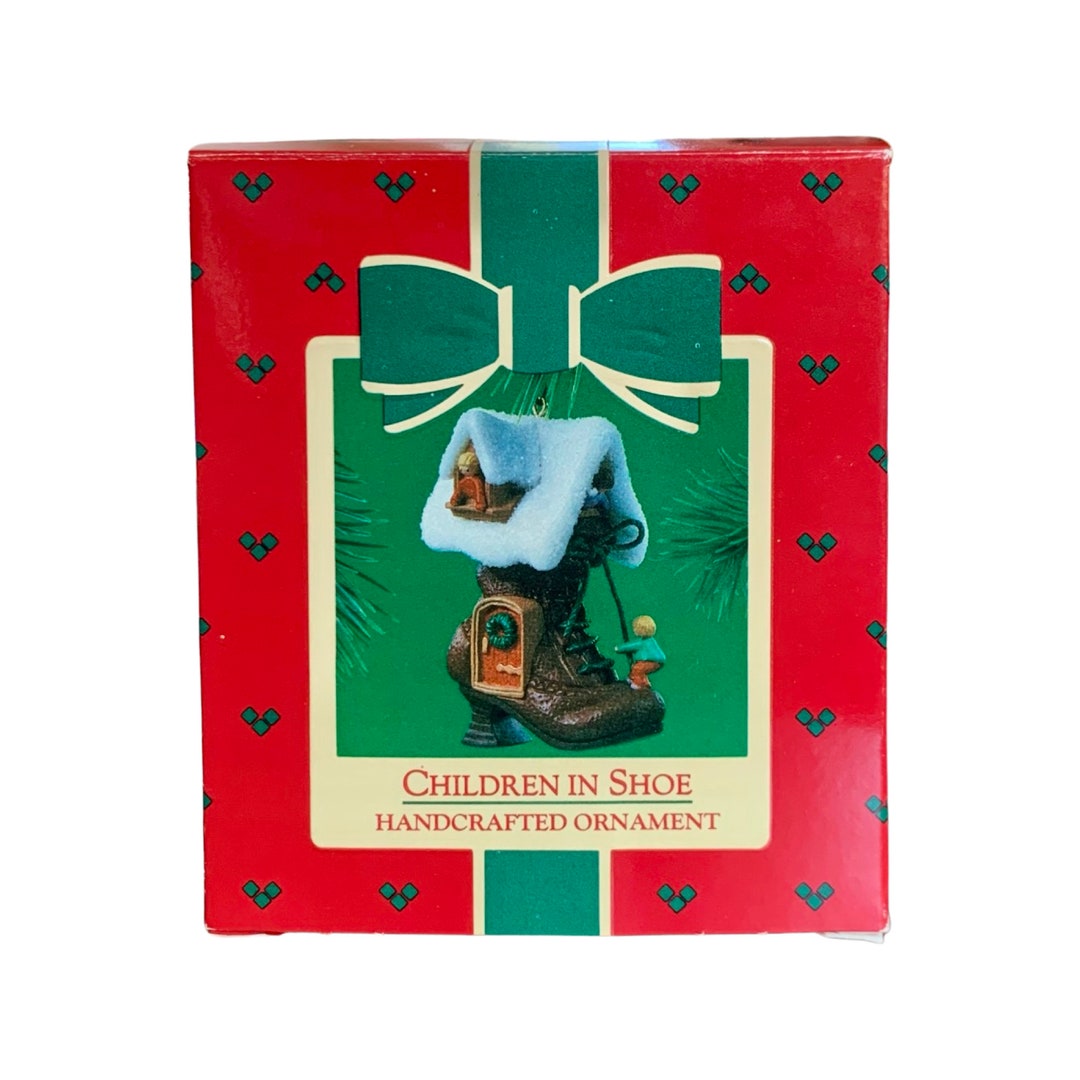 Hallmark "children in Shoe" Keepsake Ornament, (QX4905), Vintage ...