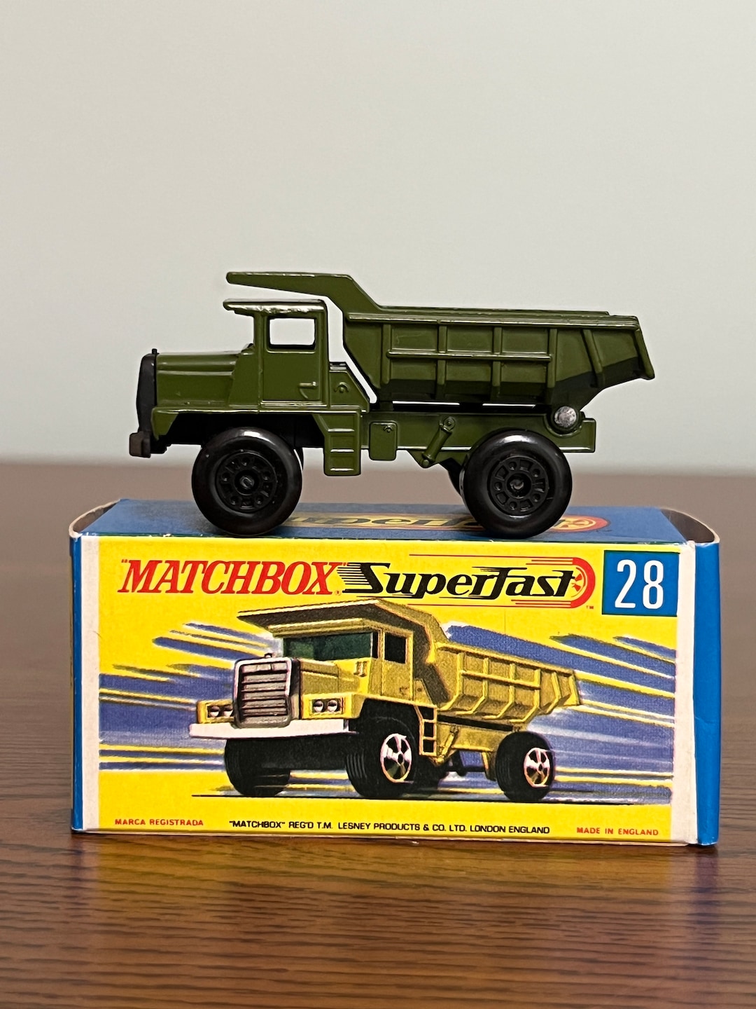 Matchbox Superfast 28 Mack Dump Truck Military Green With Box - Etsy