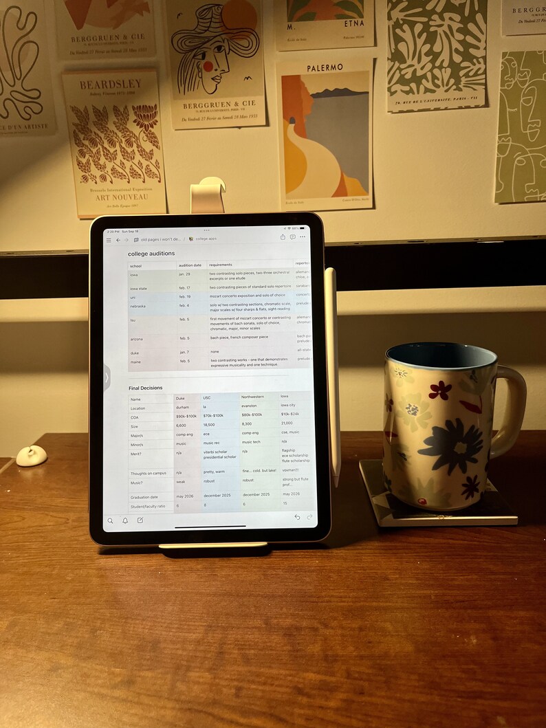 College Applications Notion Template | All in One Notion Template ...