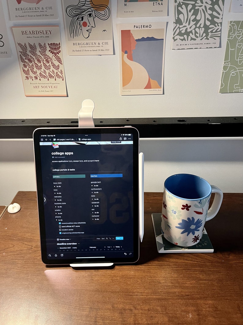 College Applications Notion Template | All in One Notion Template ...