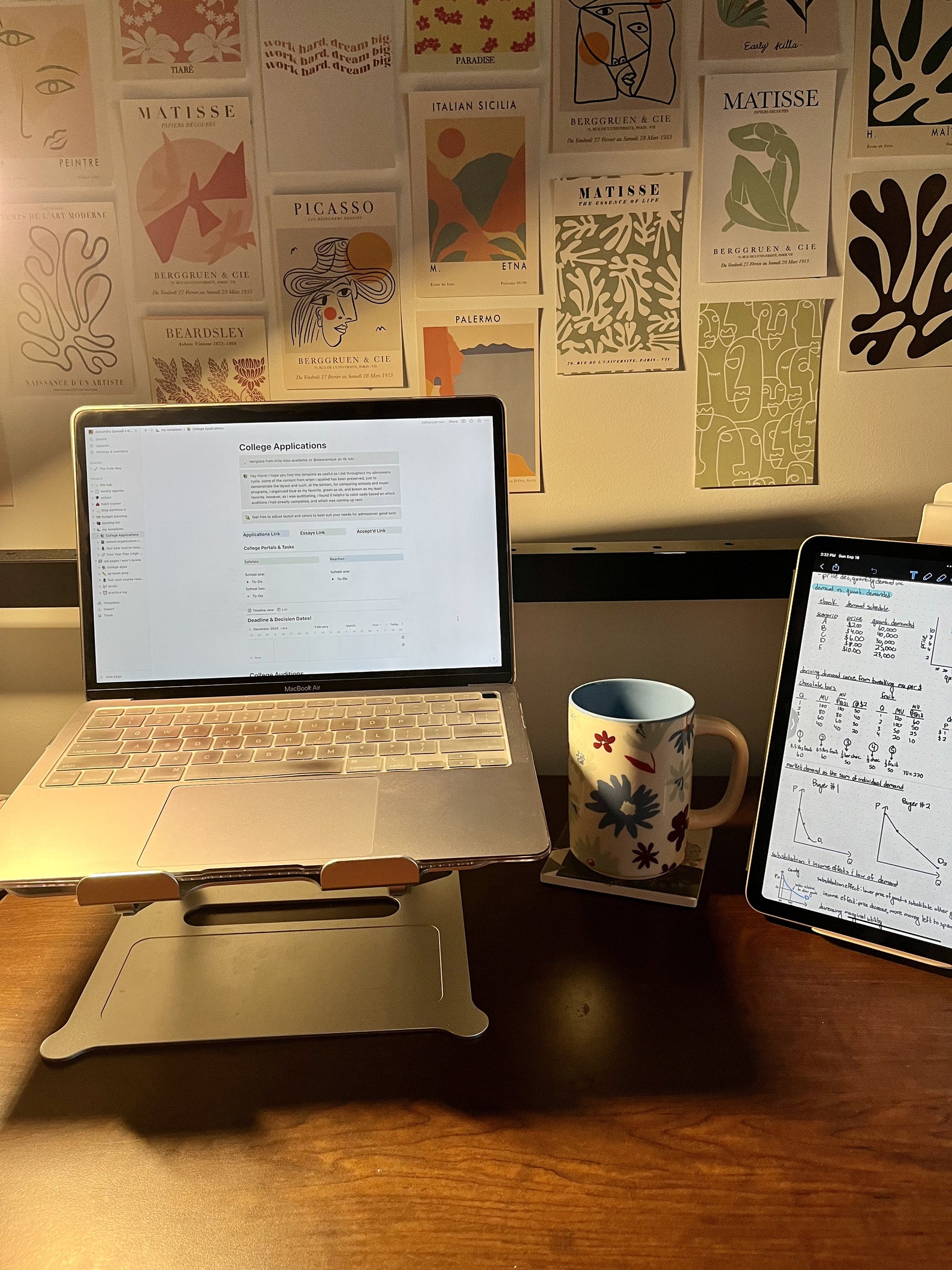 College Applications Notion Template | All in One Notion Template ...