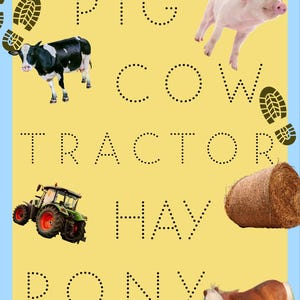 Farm Animal Activity Pack for Children Kids Day Out Educational Fun - Etsy