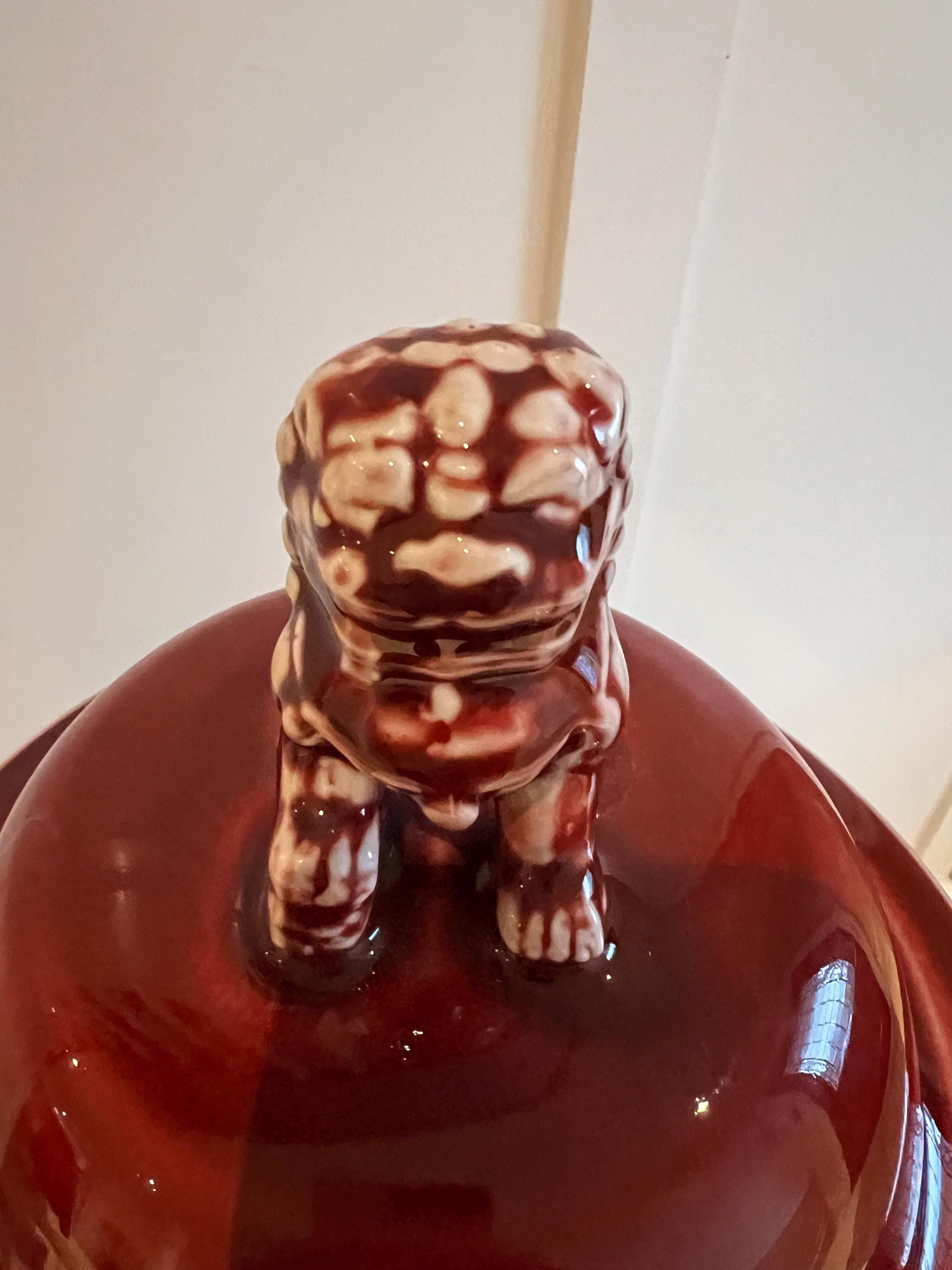 Very Large Hand Made Ox Blood Ginger Jar 24" - Etsy