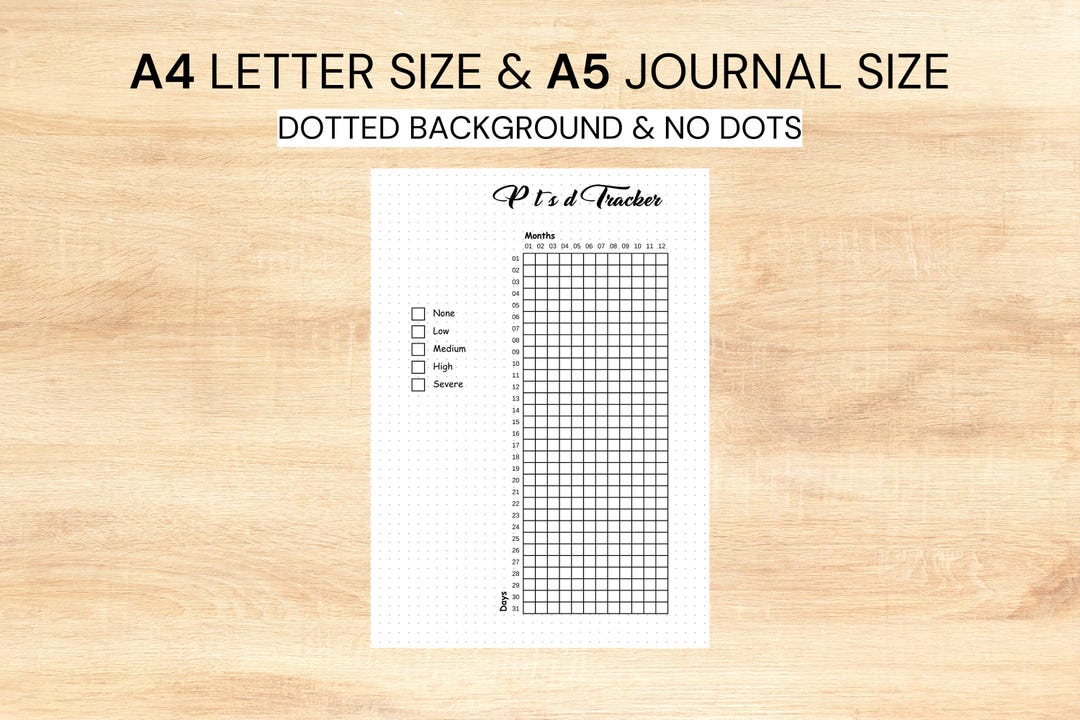 PTSD Tracker Printable Journal Page Planner Page PTSD Worksheet PTSD ...