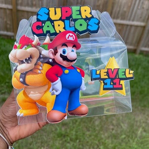 Super Mario Princesss Peach Any Character Clear 3d Gable Box Favor Box ...