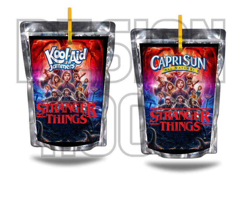 Strange Thing Package of 12 Party Favor Stranger Things Capri-sun ...