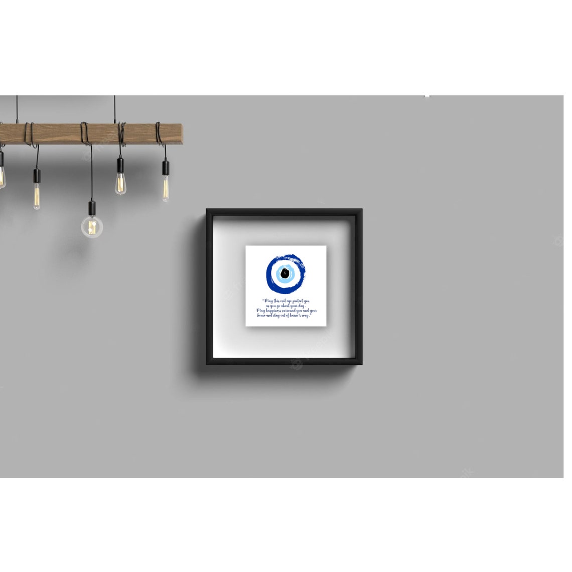EVIL EYE , Bad Luck Catcher Nazarlik With a Beautiful Wish Quote for ...