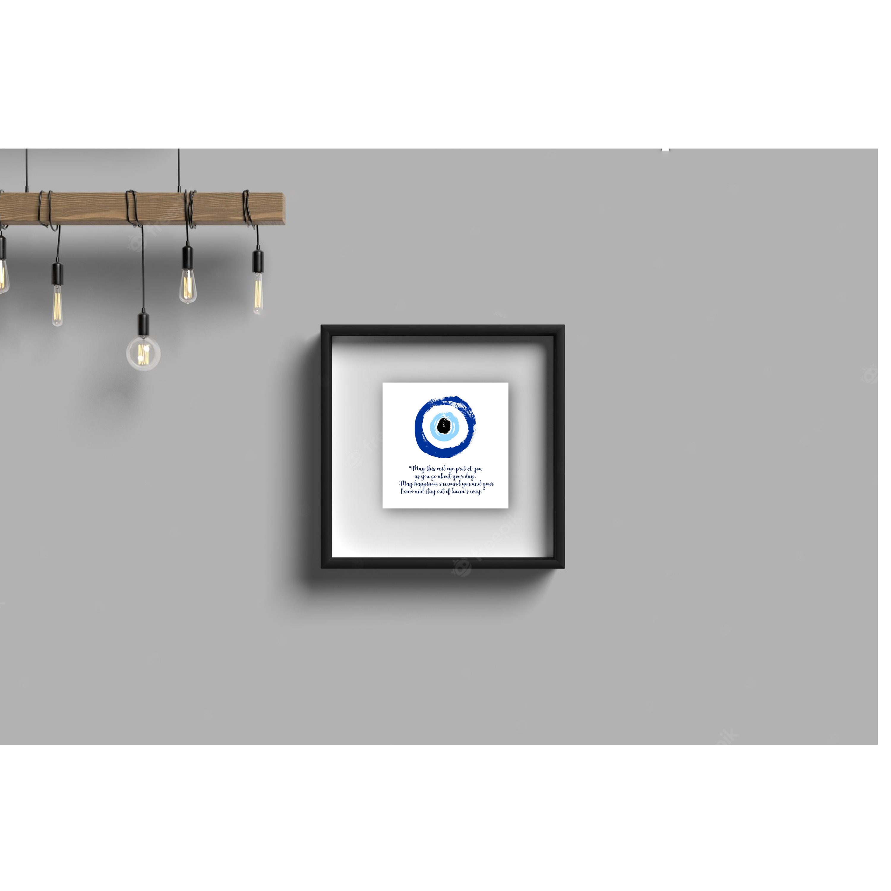 EVIL EYE , Bad Luck Catcher Nazarlik With a Beautiful Wish Quote for ...