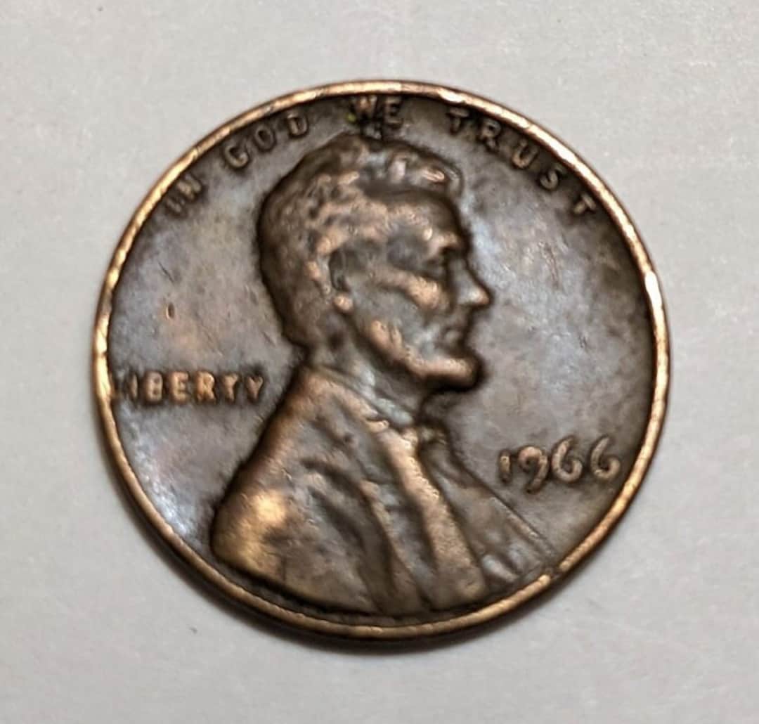 1966 Lincoln Penny ERROR L on Rim - Etsy