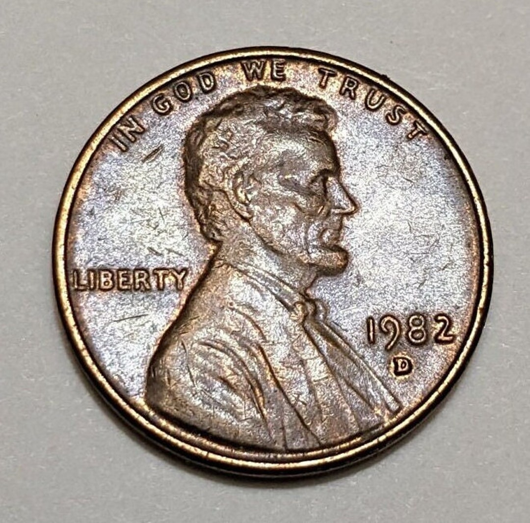 1982 D Large Date Lincoln Copper Penny - Etsy