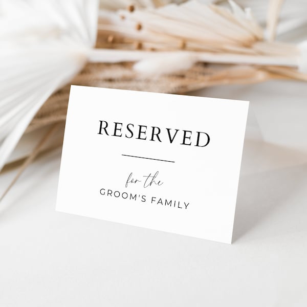 Canva Reserved Seating Template - Etsy