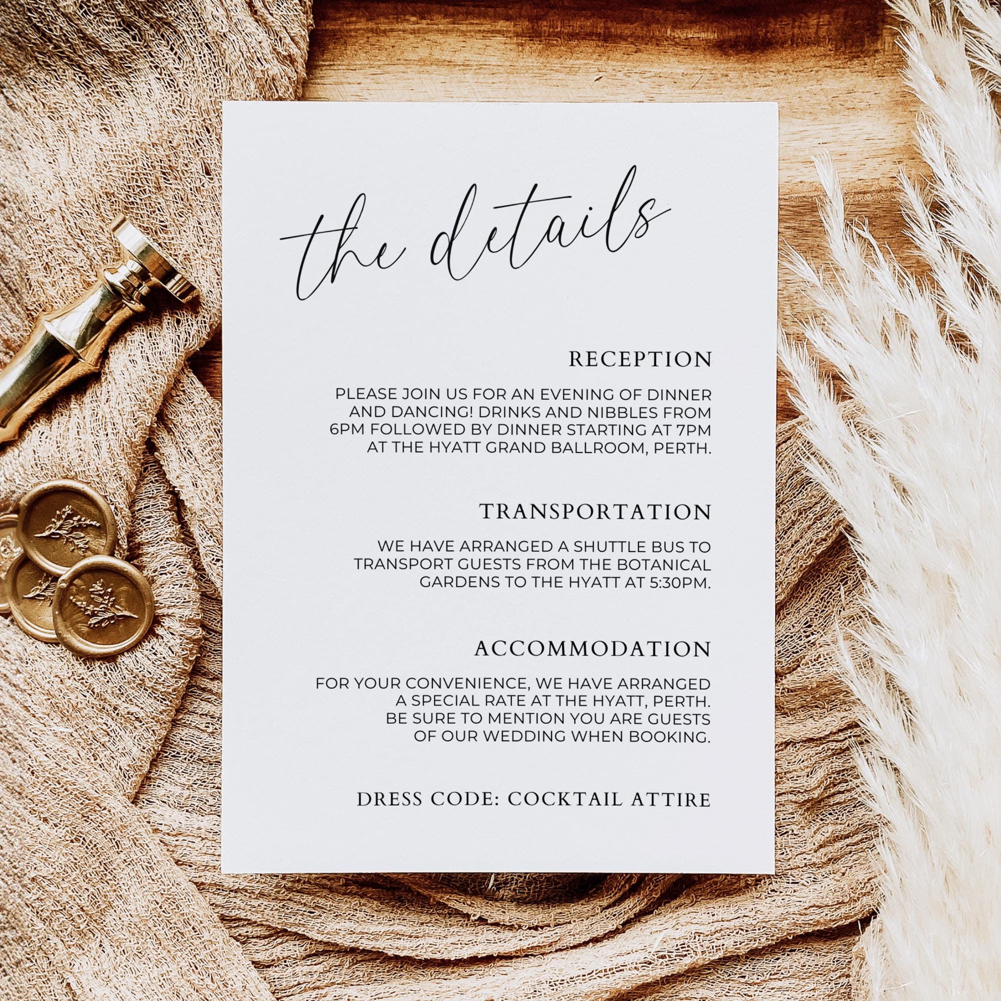 Invitation Suite With RSVP and Details Card, Minimalist Wedding QR Code ...