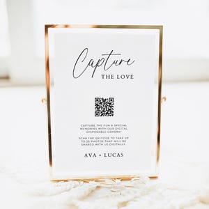 Capture the Love Sign Template for POV Camera App, Digital Disposable ...