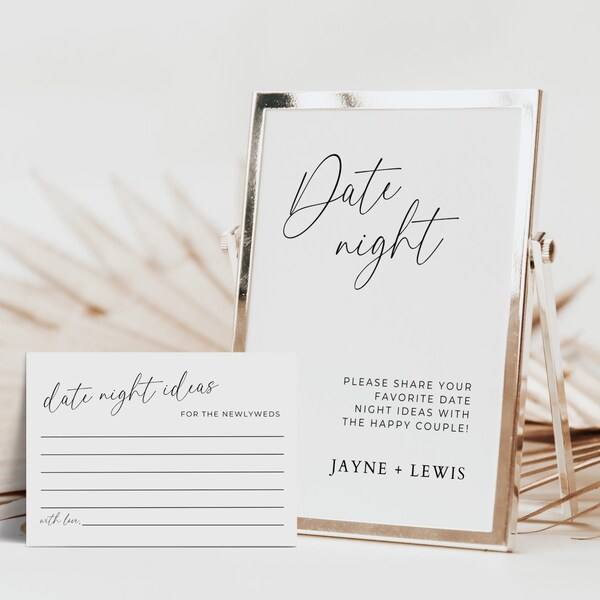 Date Night Ideas Sign - Etsy
