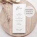 Minimal Wedding Menu Template Elegant Food Menu Card Simple - Etsy Canada