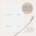 Name Place Card Template, Modern Minimalist Flat or Folded Table ...