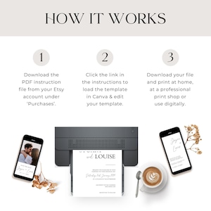 Table Number Seating Chart Cards Template for Wedding Reception or ...