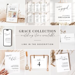 Table Number Seating Chart Cards Template for Wedding Reception or ...