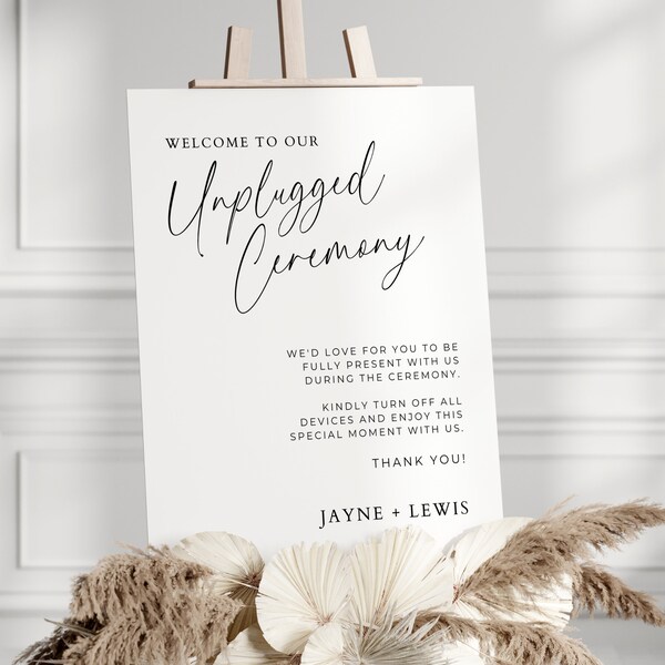 No Phone Wedding Sign - Etsy