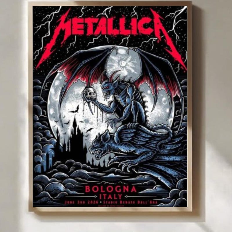 Metallica Tour Poster - Etsy