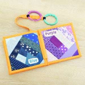 My First Colors Book – Handmade Fabric Baby Book – Sensory Patchwork ...