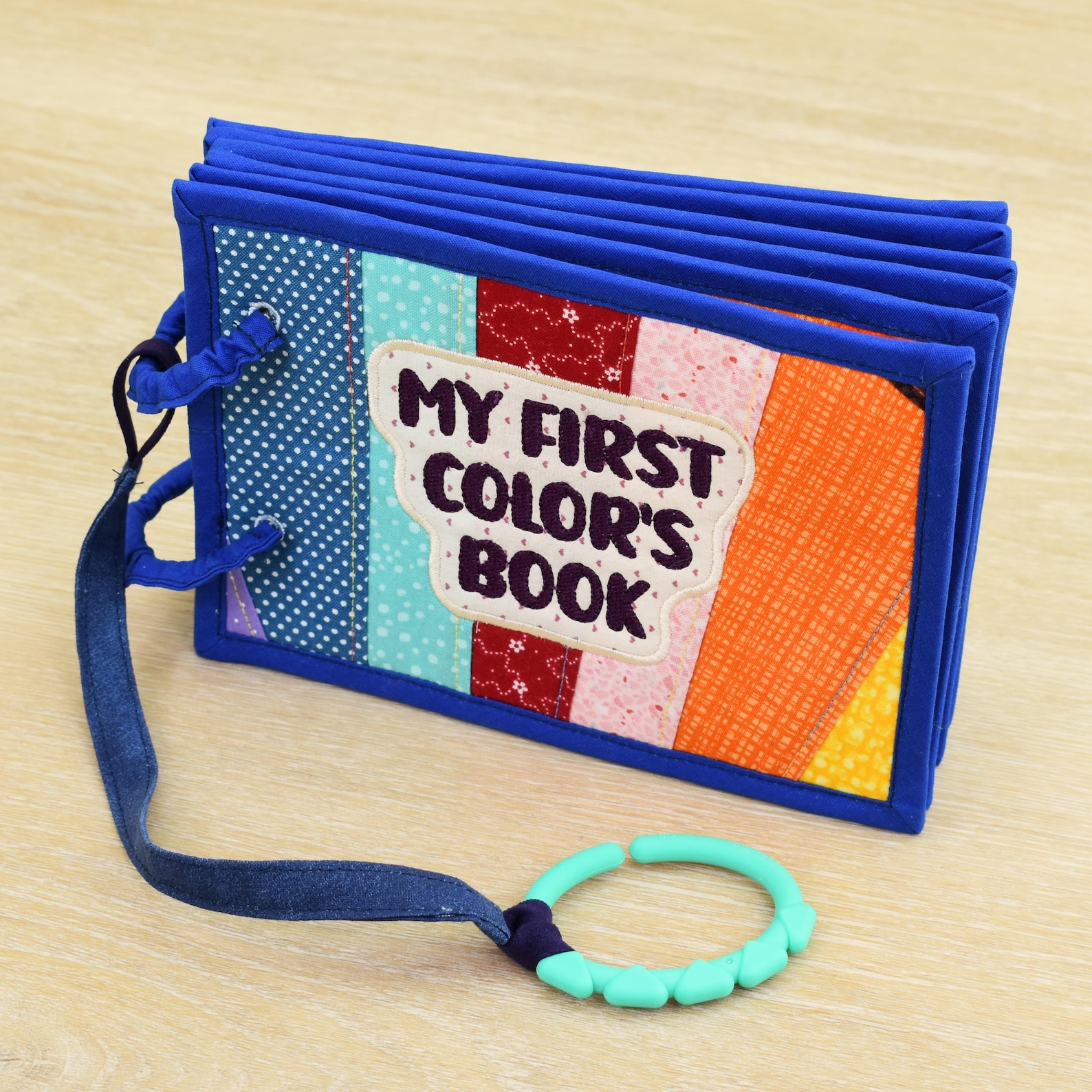 My First Colors Book – Handmade Fabric Baby Book – Sensory Patchwork ...