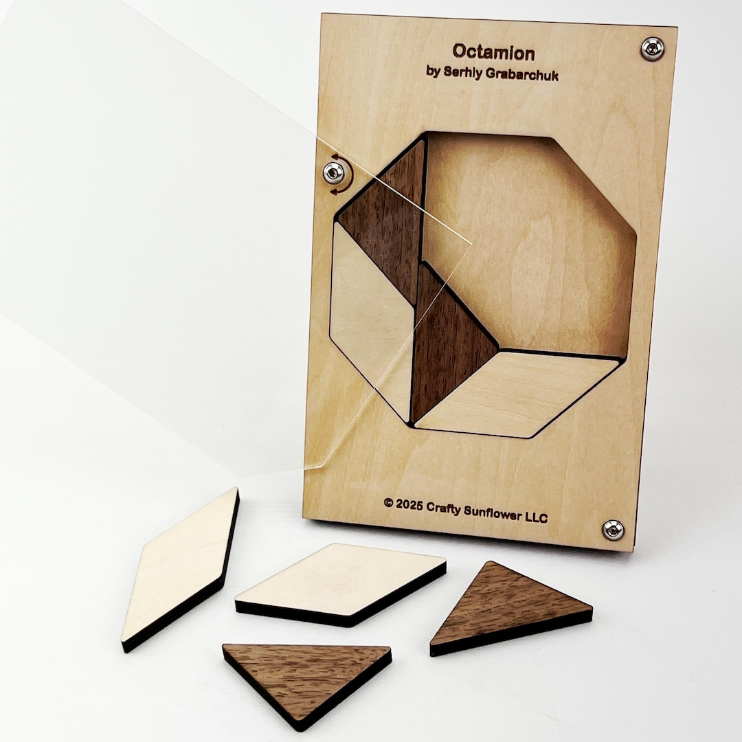 Octamion Puzzle – Geometric Brain Teaser – Original Design – Multiple ...