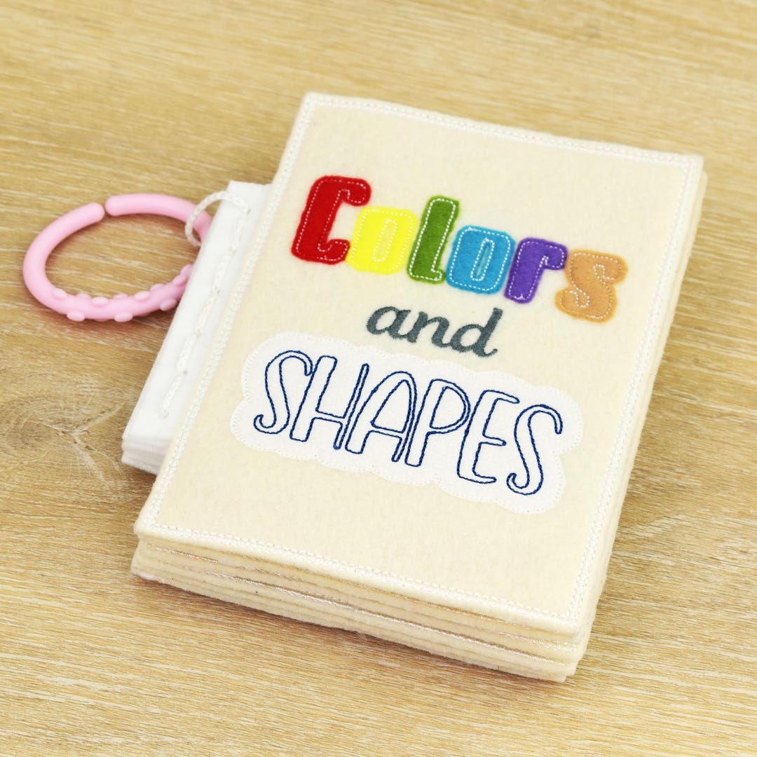 Colors and Shapes – Soft Book for Babies – Educational Sensory Toy ...