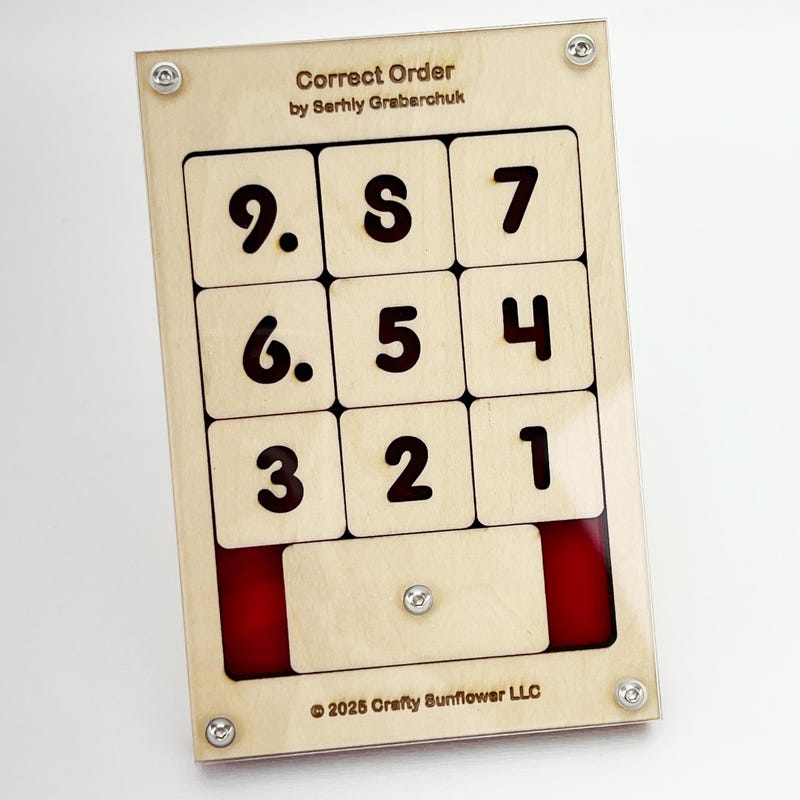 Sliding Tile Puzzle - Etsy