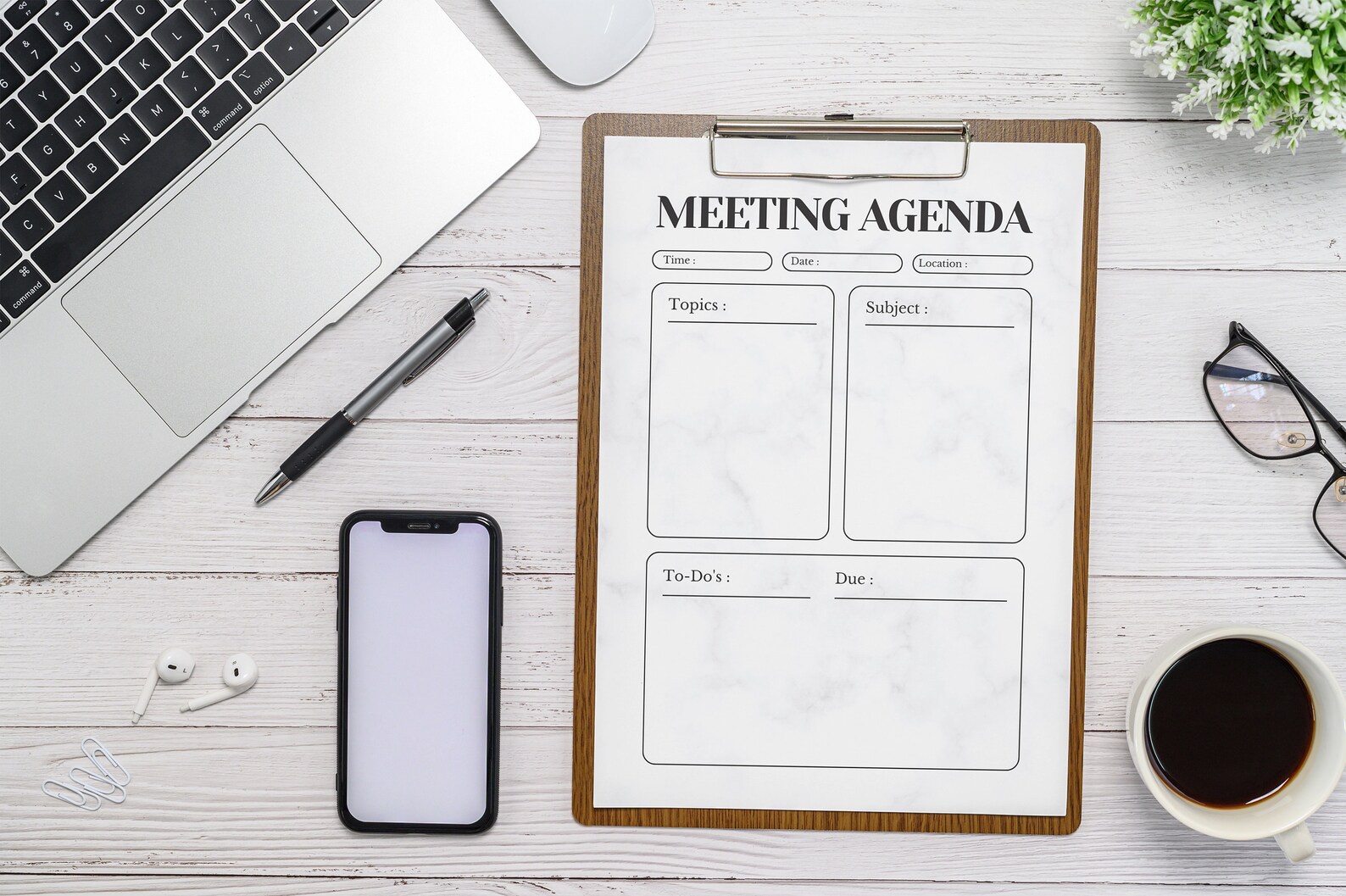 Meeting Minutes Printable, Meeting Notes Template, Digital Meeting ...