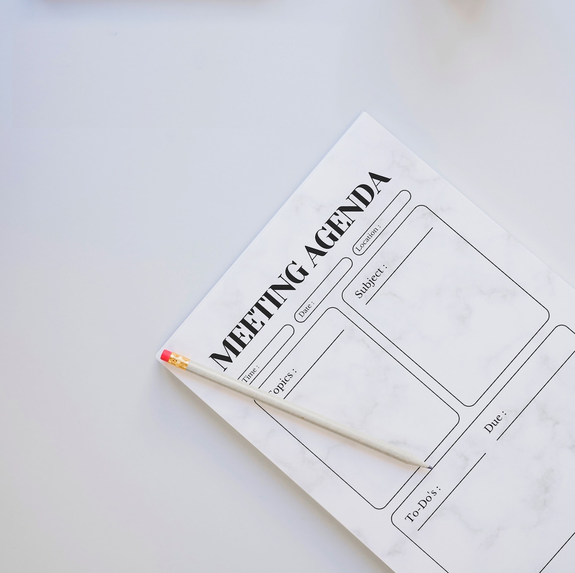 Meeting Minutes Printable, Meeting Notes Template, Digital Meeting ...