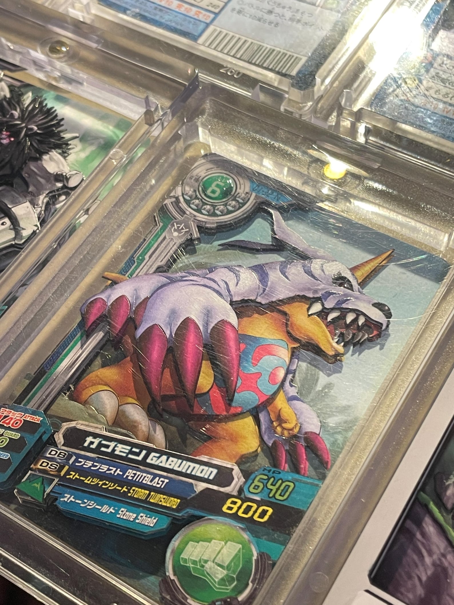 Digimon 3D Card | Shadowbox | D1-32 N Gabumon ガブモン | Handmade | - Etsy