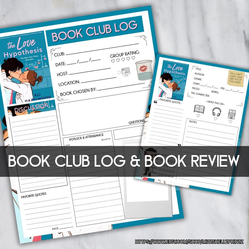 The Love Hypothesis | Book Club Kit | Canva Edible | Booktok | Book ...