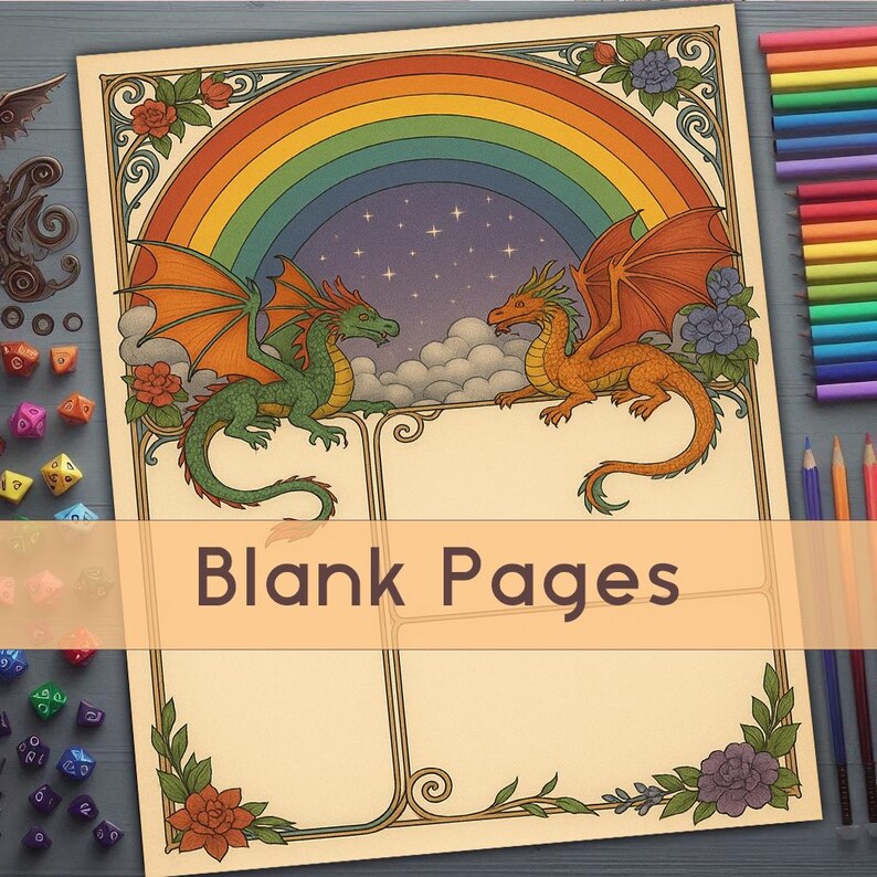 Rainbow Dreams | Dnd Printable Character Sheet, RPG Character Sheet ...