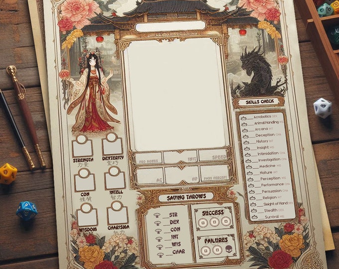 Pastel Dream | Dnd Printable Character Sheet, RPG Character Sheet, Dnd ...