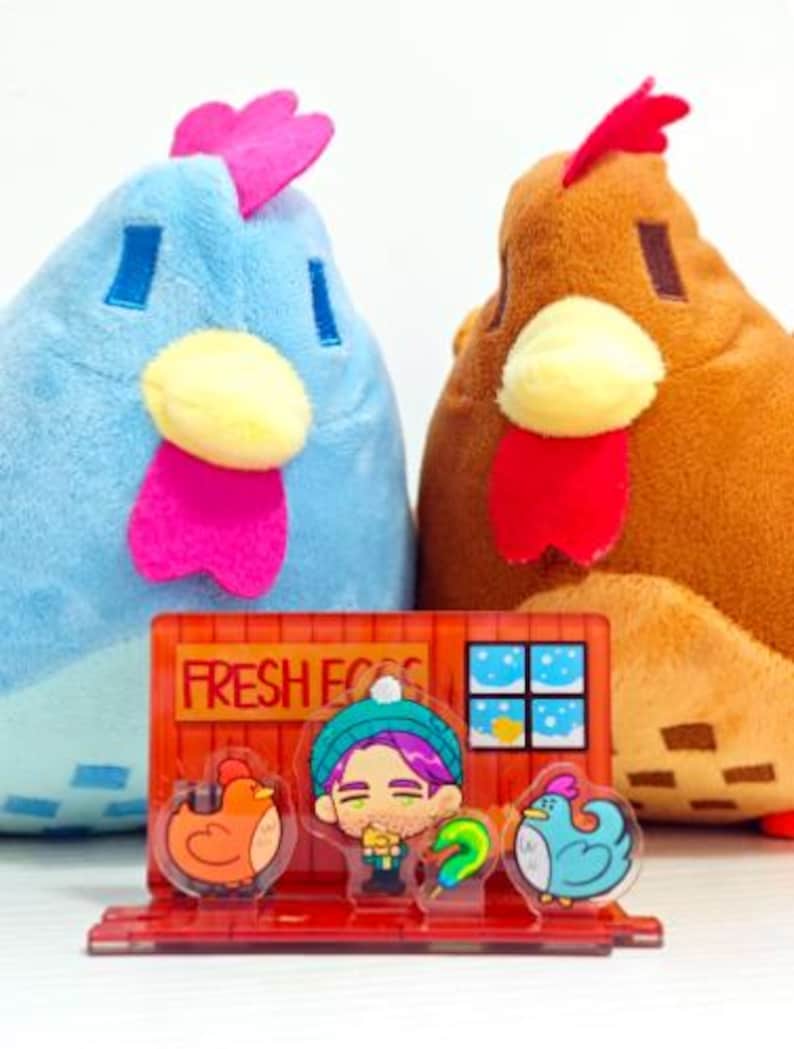 Stardew Valley Shane & Chickens Acrylic Display - Etsy
